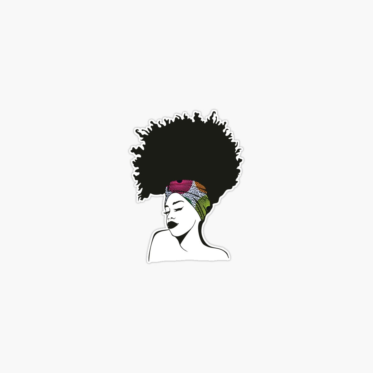Onim Gorgeous Sexy Black Queen Sticker - Walmart.com