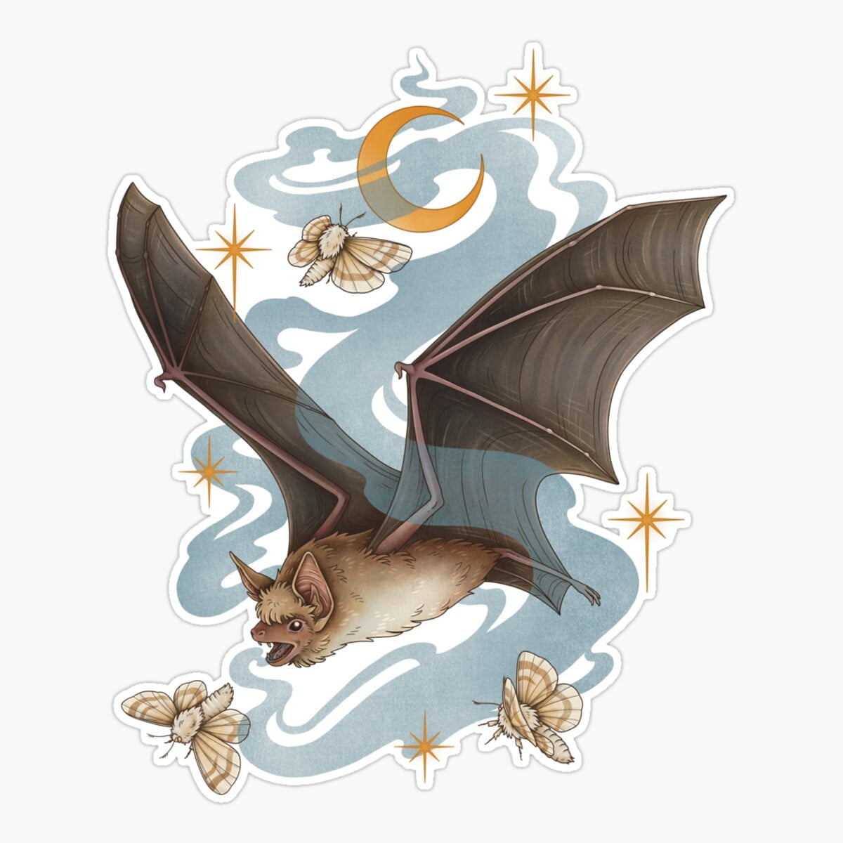 Onim Gothic Bat And Moth Fairy Grunge Whimsigoth Vintage Memento Mori ...