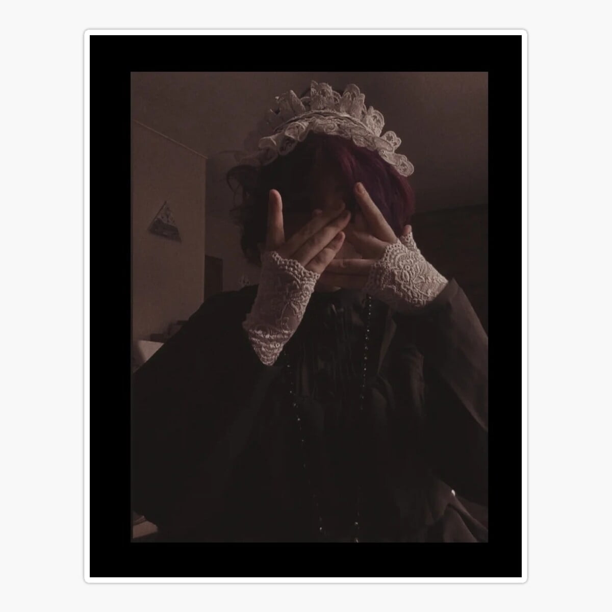 Onim Gothic Lolita Vintage Aesthetic Photograph Alternative Sticker ...