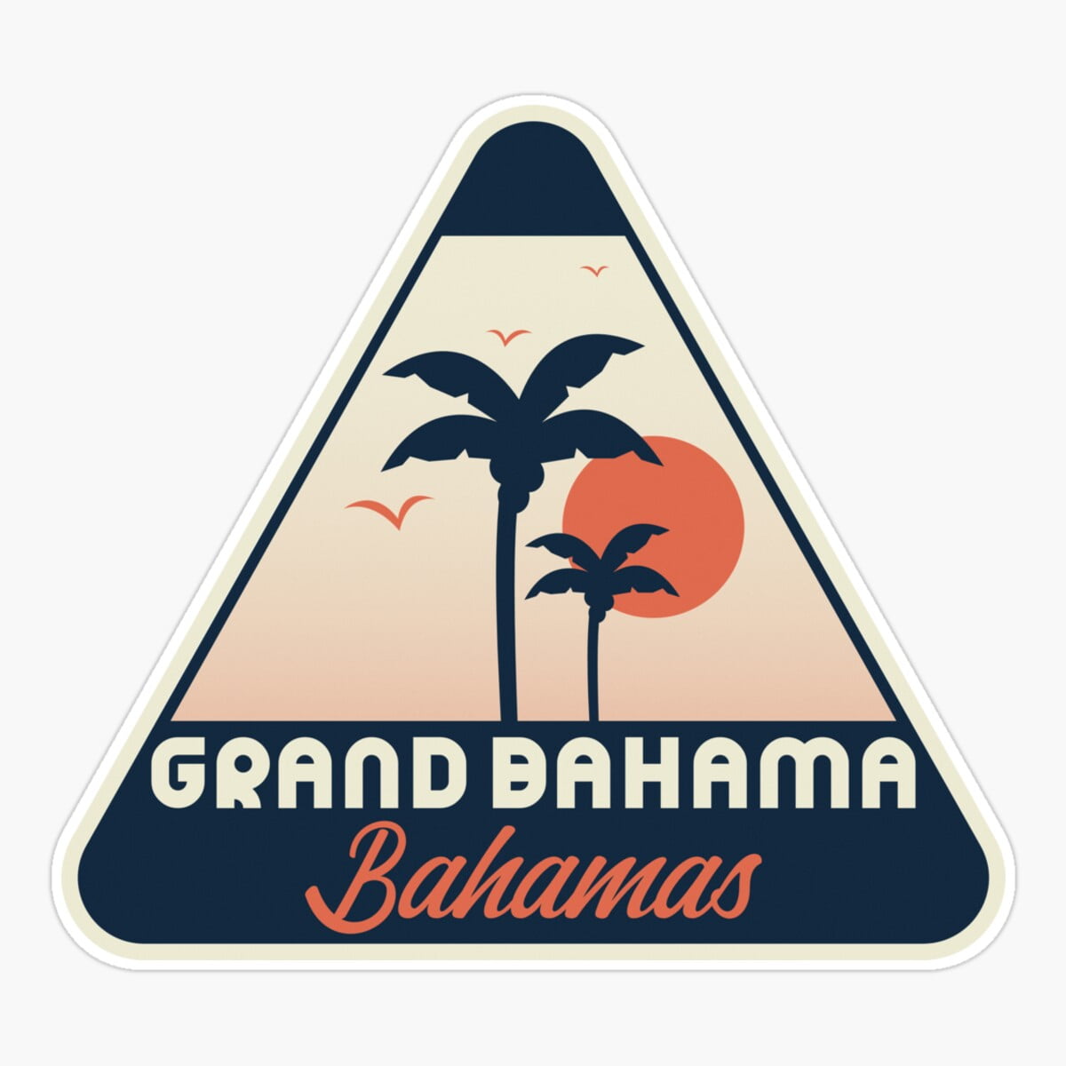 Onim Grand Bahama Bahamas Sticker, Phone Decal Water Bottle Stickers ...