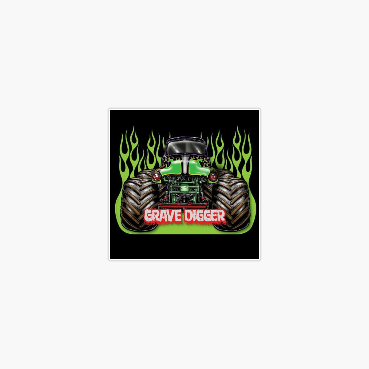 Onim Grave Digger Sticker, Phone Decal Water Bottle Stickers Car Decals ...
