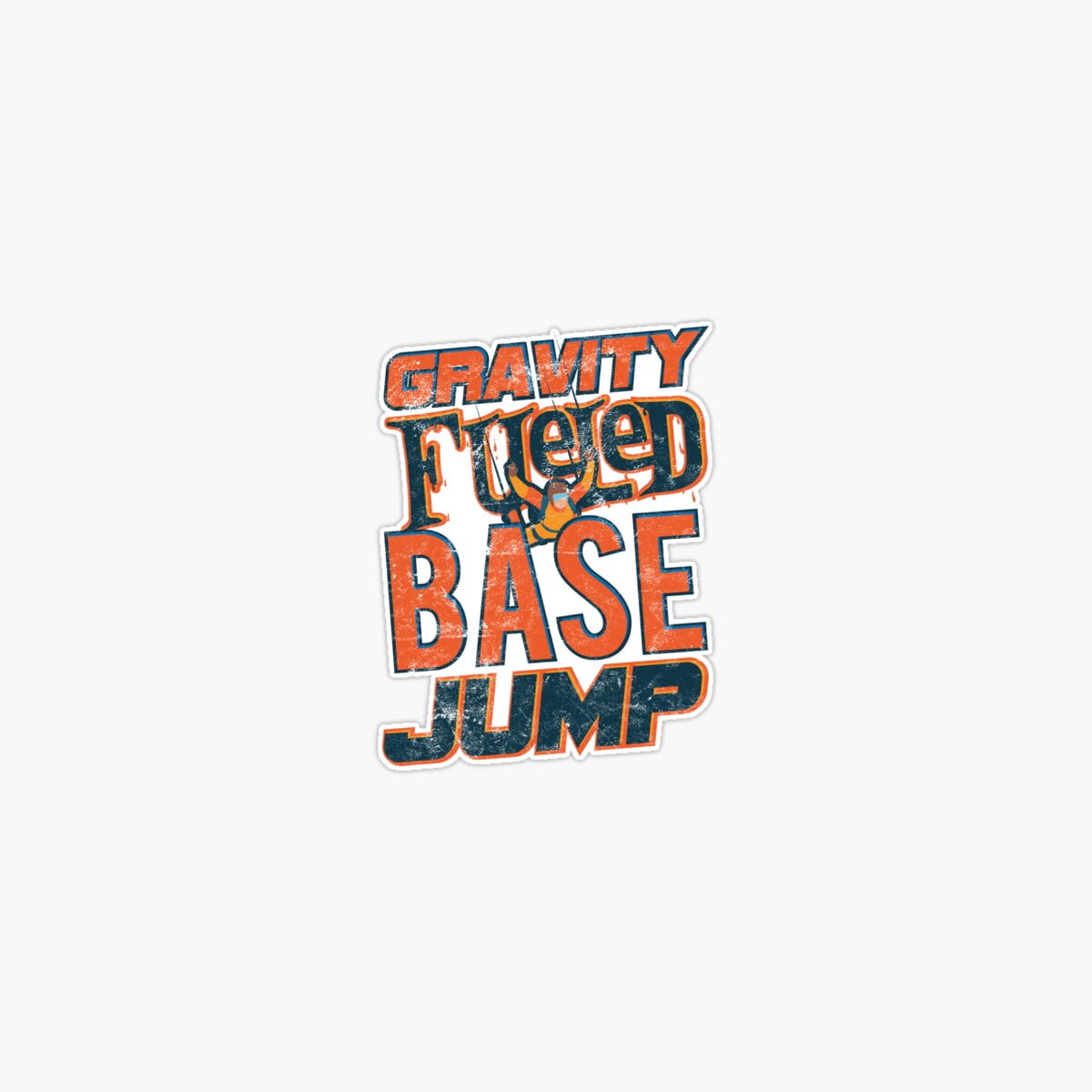 Onim Gravity Fueled Base Jump Sticker, Phone Decal Water Bottle ...