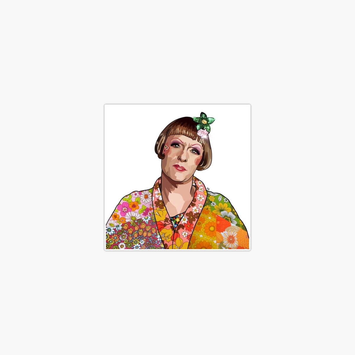 Onim Grayson Perry Artist Sticker - Walmart.com
