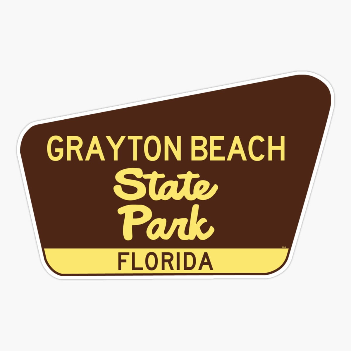 Onim Grayton Beach State Park Florida Fl Sticker, Phone Decal Water ...