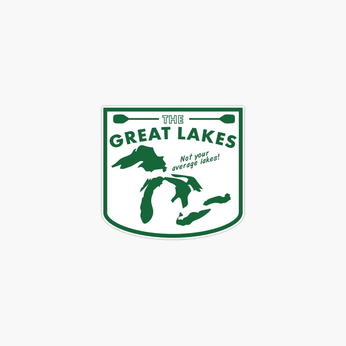 Onim Great Lakes Sticker Sticker, Phone Decal Water Bottle Stickers Car ...