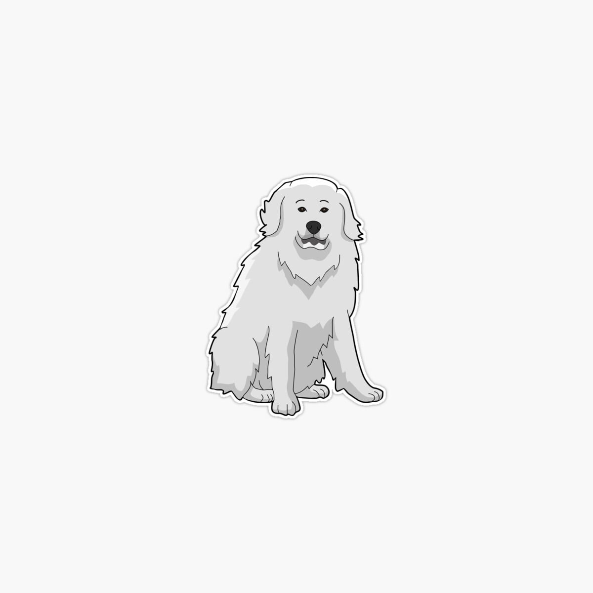 Onim Great Pyrenees Sticker, Phone Decal Water Bottle Stickers Car ...