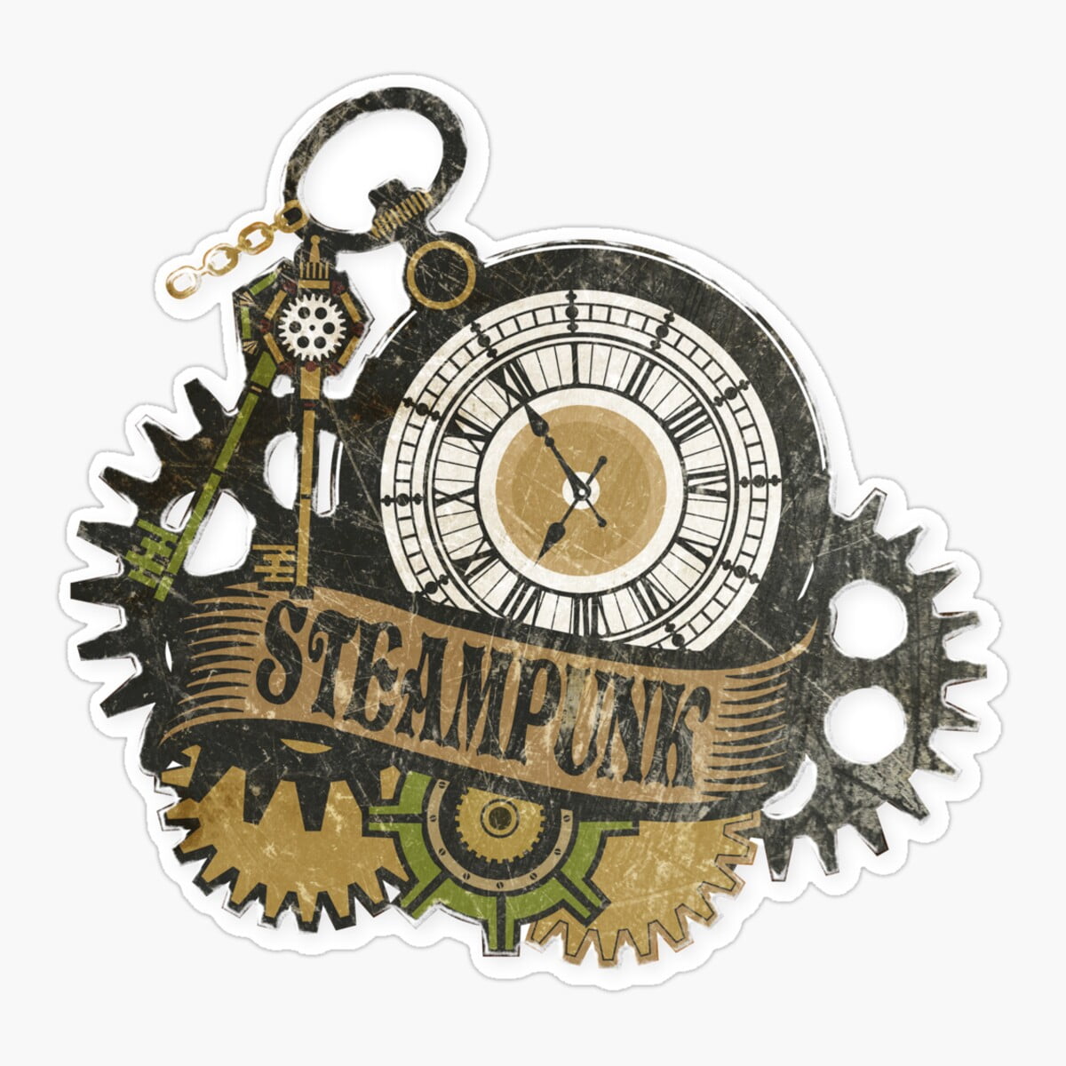 Onim Great Steampunk For Fans Gears Clothing Decor Accesories Vintage ...