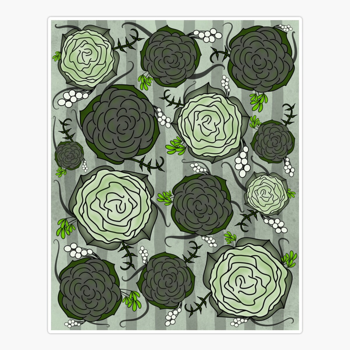 Onim Green Burton Sticker, Phone Decal Water Bottle Stickers Car Decals ...