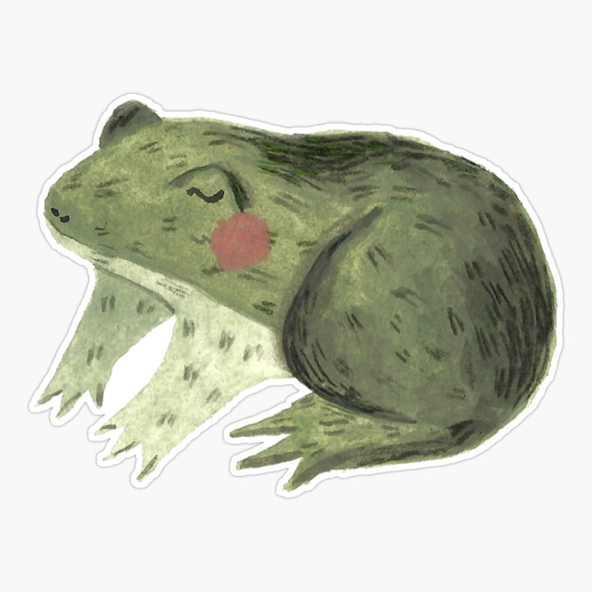 Onim Green Frog Friend Sticker, Phone Decal Water Bottle Stickers Car ...