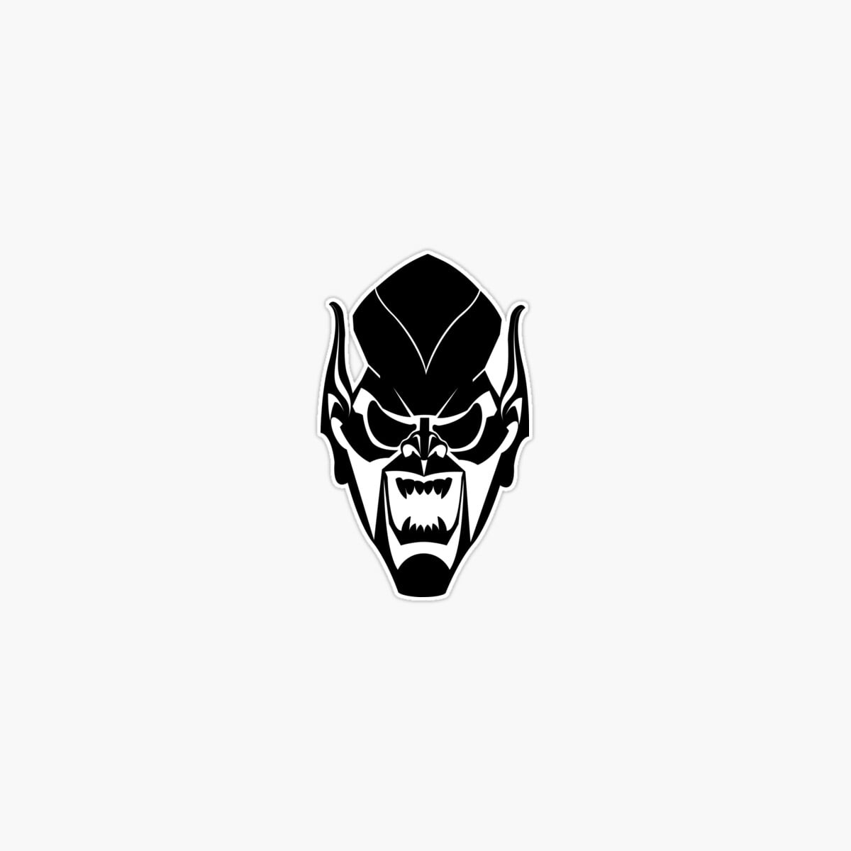 Onim Green Goblin (Black Variant) Sticker, Phone Decal Water Bottle ...