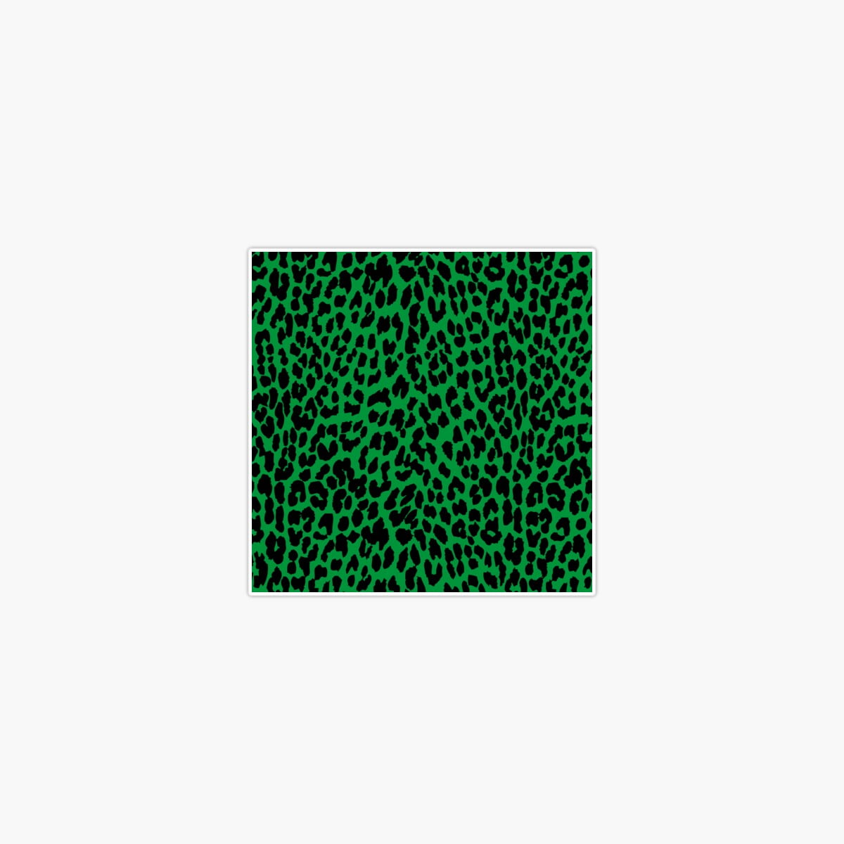 Onim Green Leopard Print, New 2020, Bold, Chic, Elegant Sticker, Phone ...