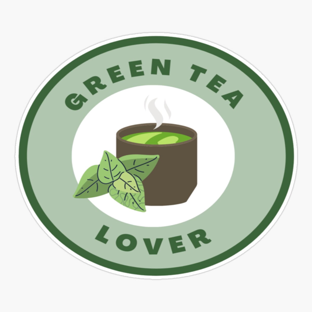 Onim Green Tea Lover Sticker, Phone Decal Water Bottle Stickers Car ...