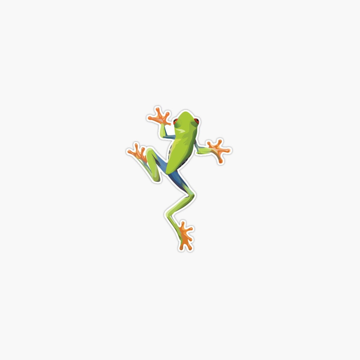 Onim Greenery tree-frog Sticker - Walmart.com