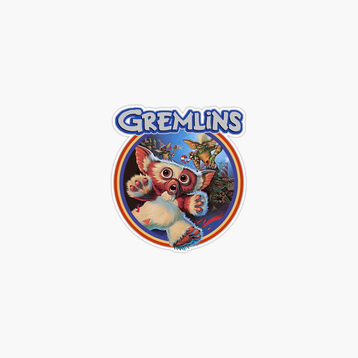 Onim Gremlin 84 Shirt Sticker, Phone Decal Water Bottle Stickers Car Decals, Funny Birthday Gift ...