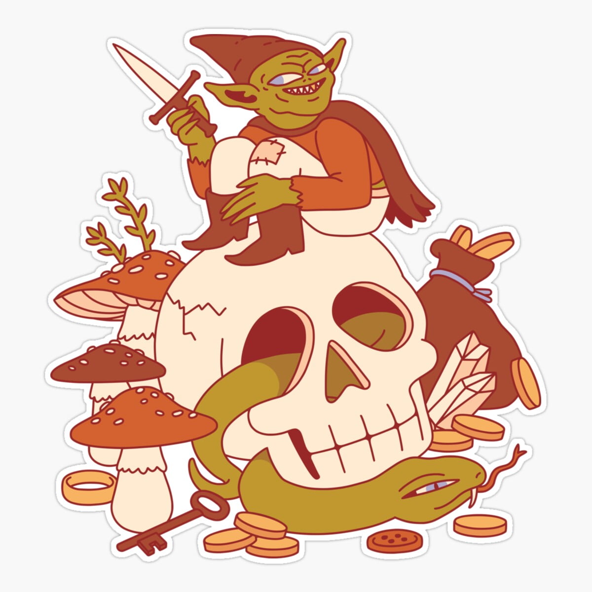 Onim Gremlin'S Loot Sticker, Phone Decal Water Bottle Stickers Car ...