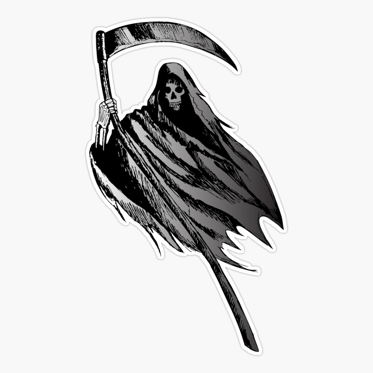 Onim Grim Reaper Sticker, Phone Decal Water Bottle Stickers Car Decals ...