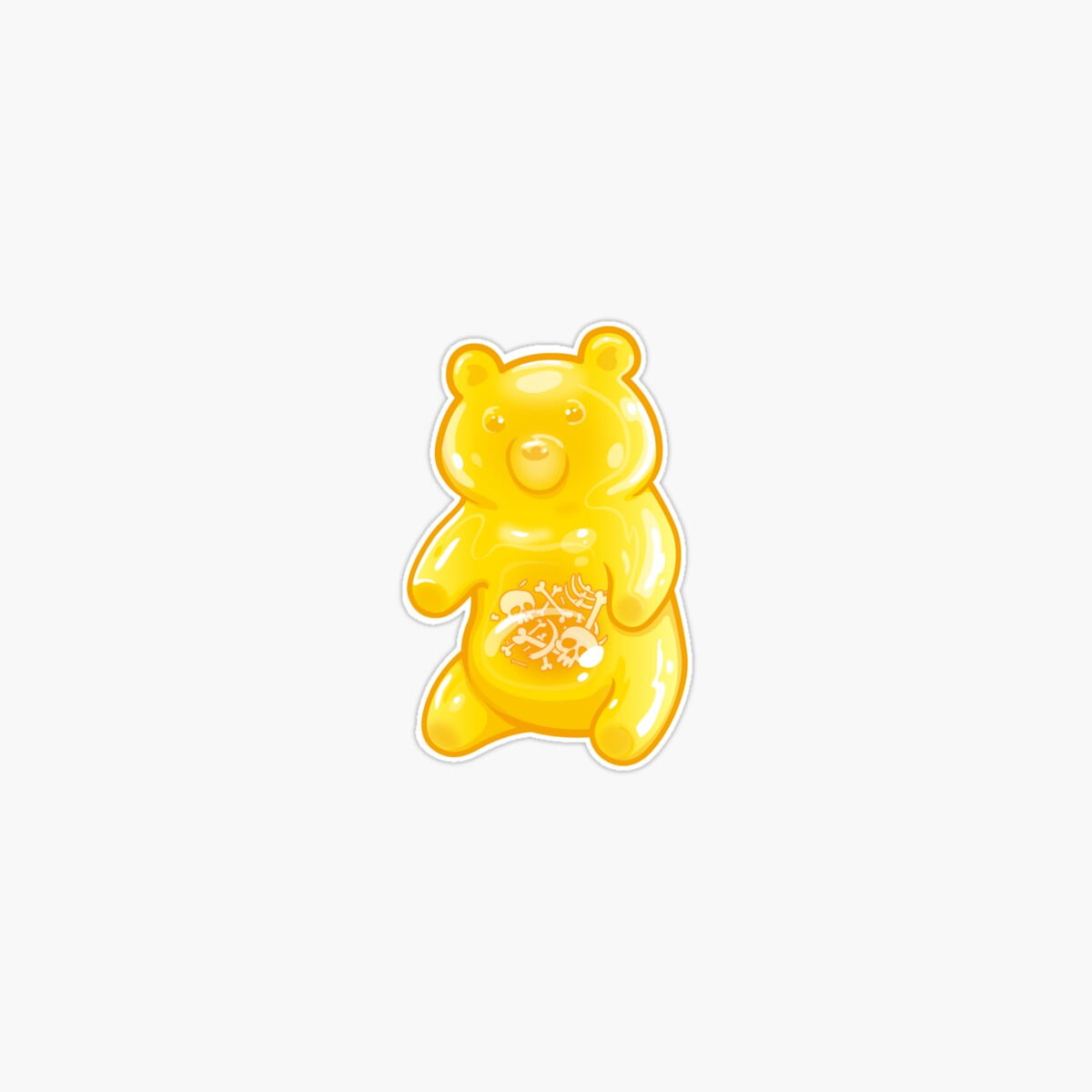 Onim Grizzly Gummy Sticker - Walmart.com