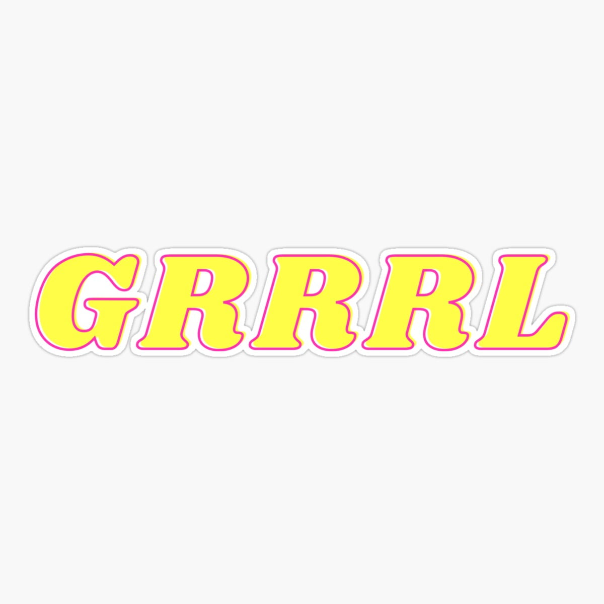 Onim Grrrl Bikini Kill Girls To The Front Sticker, Phone Decal Water ...
