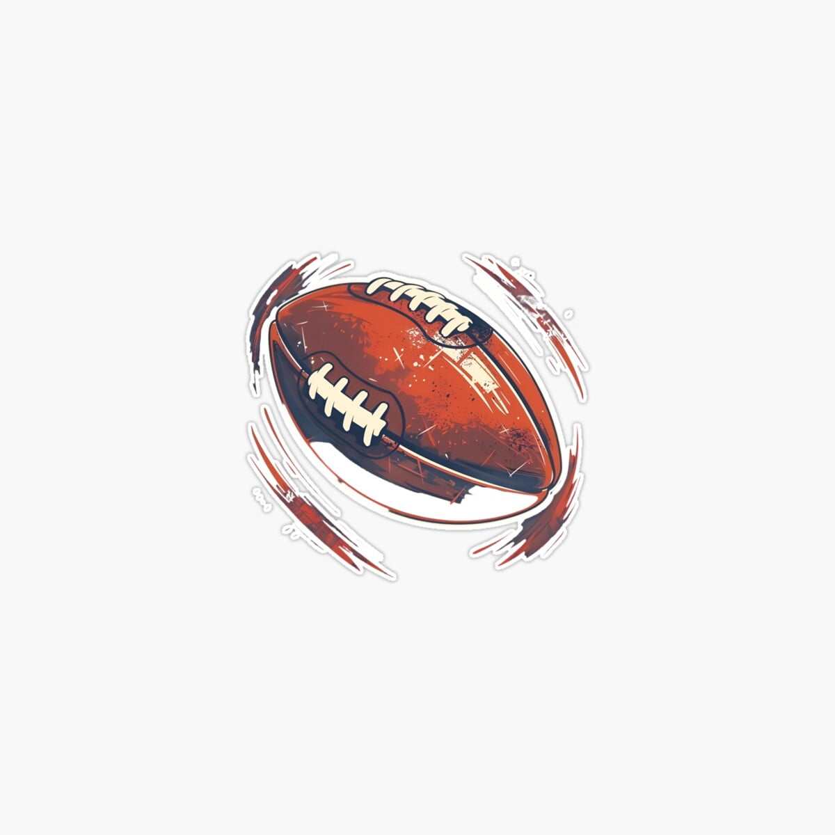 Onim Grunge American Football Ball Vector Illustration In Cartoon Style ...