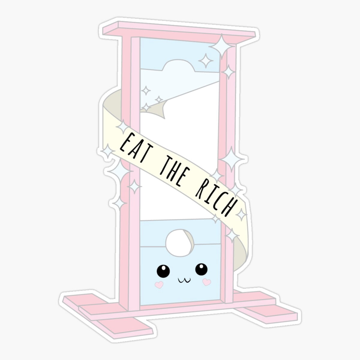 Onim Guillotine Chan Uwu Sticker, Phone Decal Water Bottle Stickers Car ...