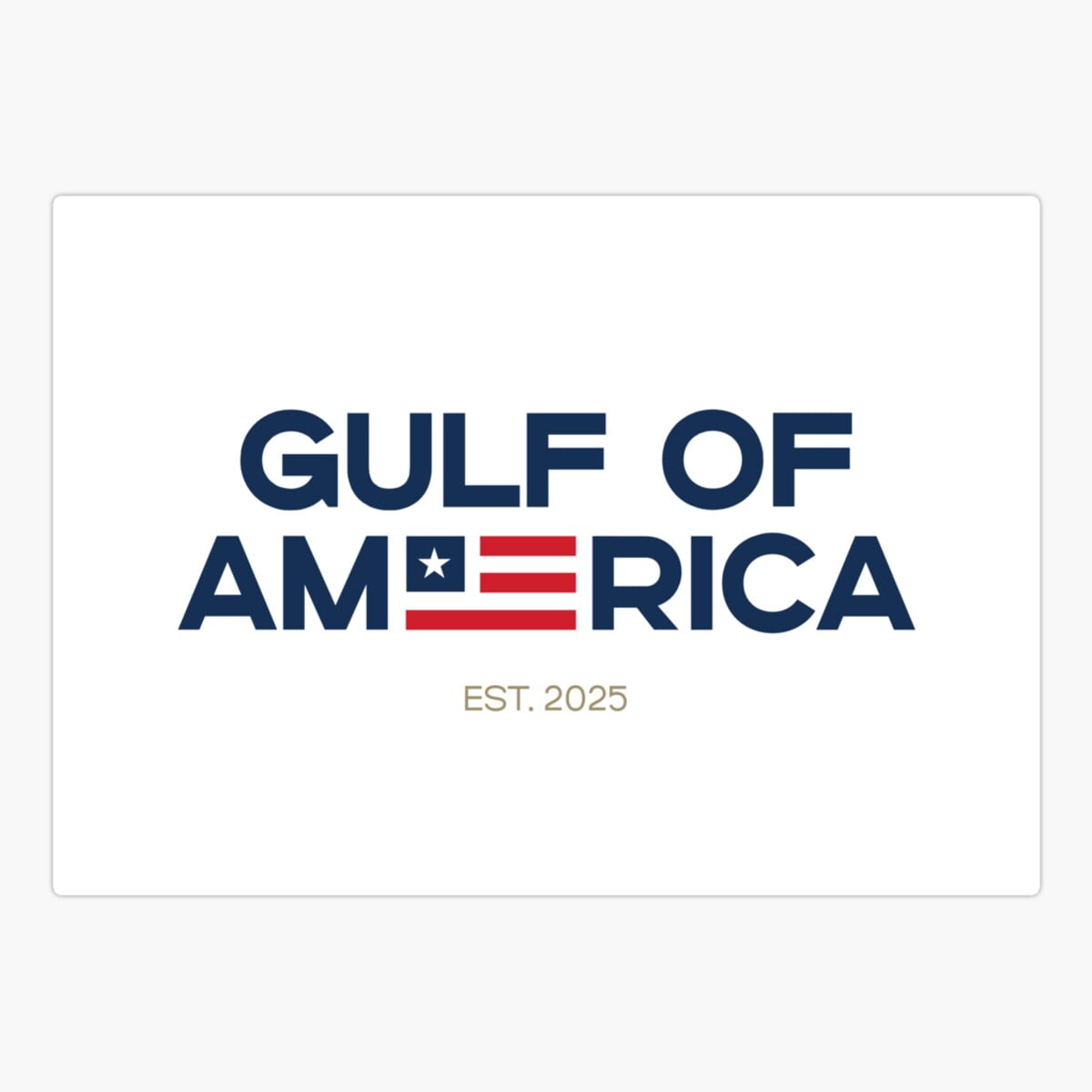 Onim Gulf Of America Est. 2025 – A New Era Of Coastal Cool Sticker ...