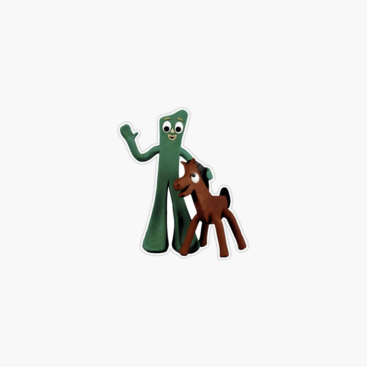 Onim Gumby Sticker, Phone Decal Water Bottle Stickers Car Decals, Funny ...