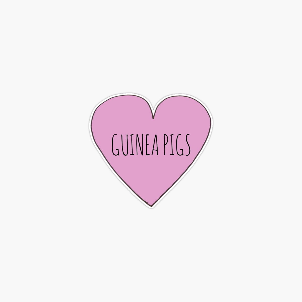 Onim Guniea Pig Love Sticker, Phone Decal Water Bottle Stickers Car ...