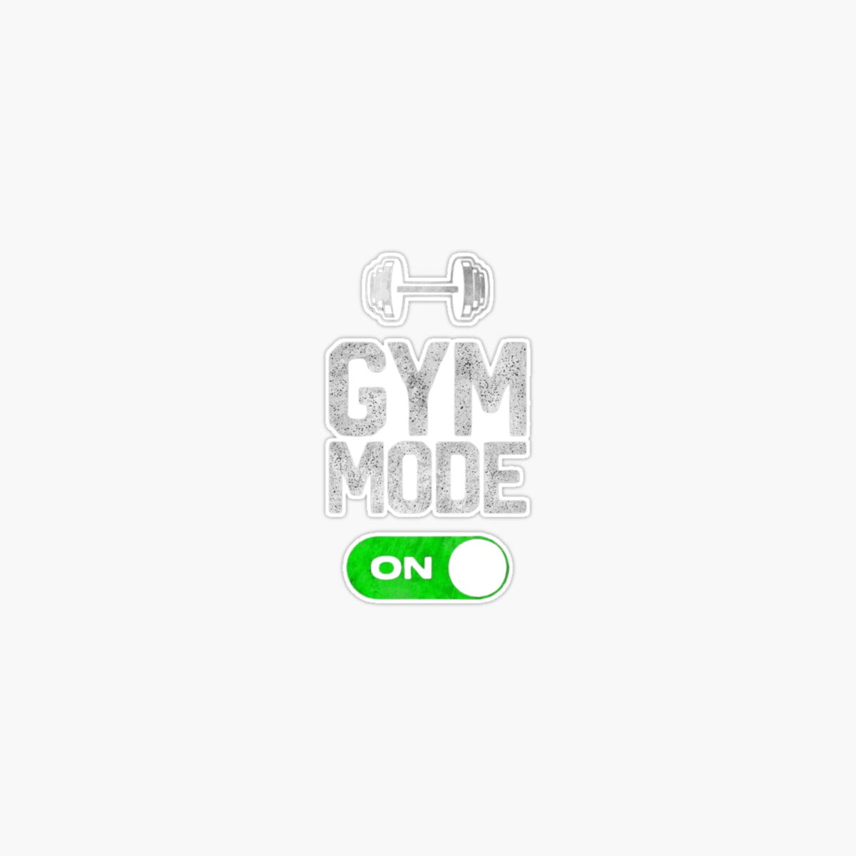 Onim Gym Mode Activated Sticker, Phone Decal Water Bottle Stickers Car ...