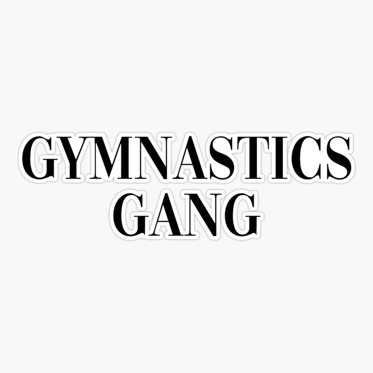 Onim Gymnastics Gang Sticker Sticker, Phone Decal Water Bottle Stickers ...