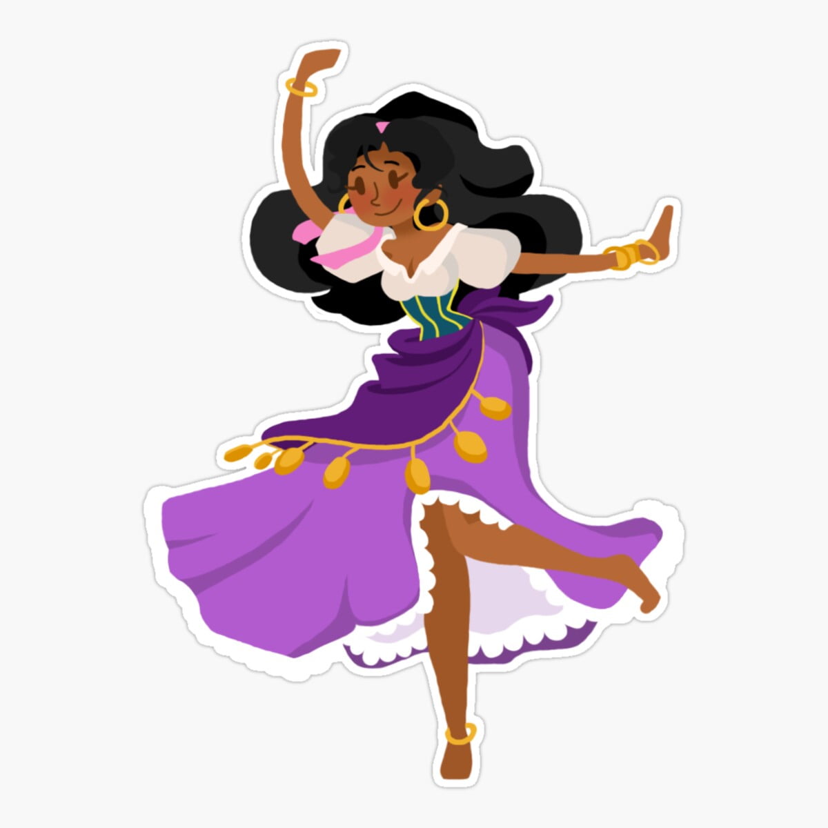 Onim Gypsy Princess Sticker, Phone Decal Water Bottle Stickers Car ...