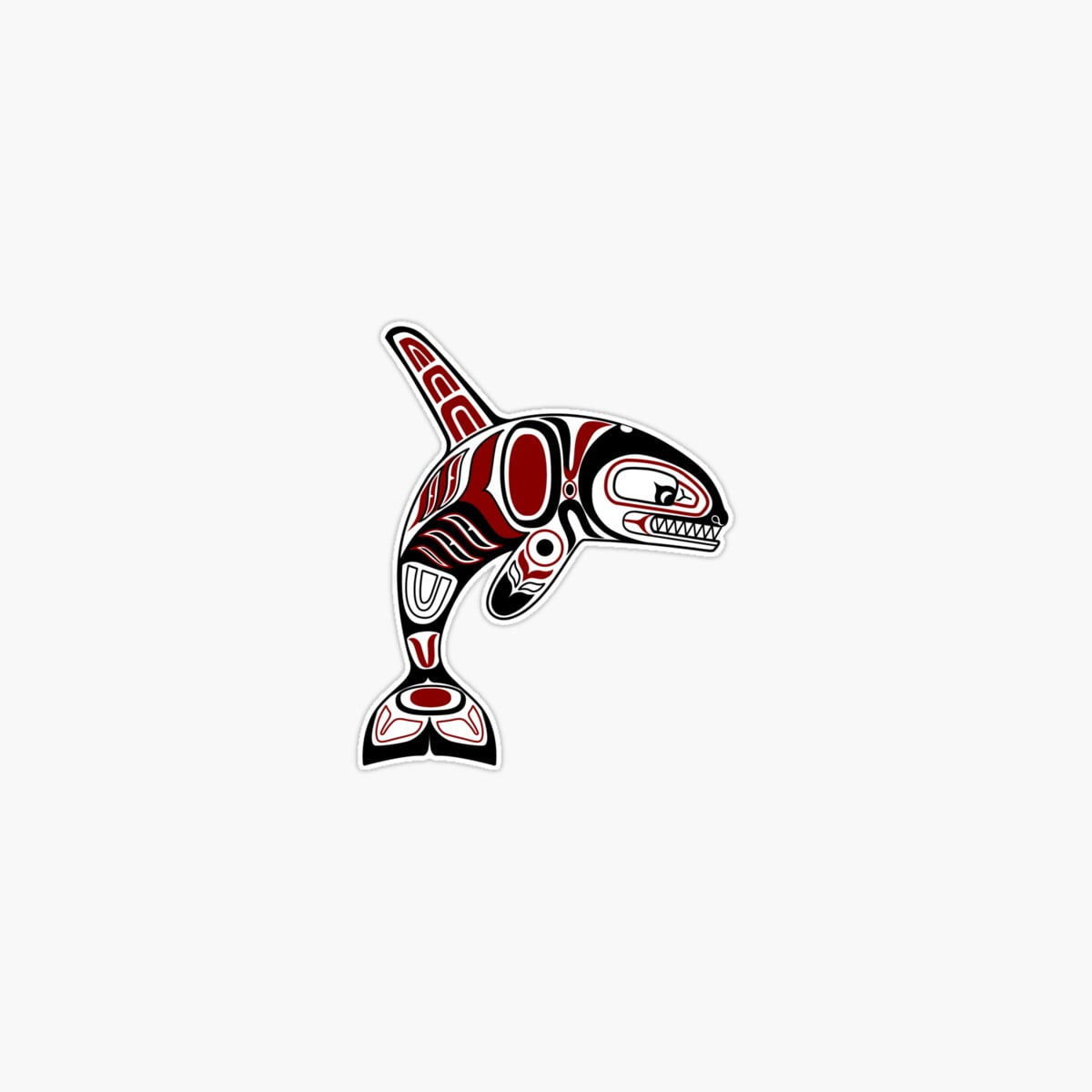Onim Haida Orca Sticker, Phone Decal Water Bottle Stickers Car Decals ...