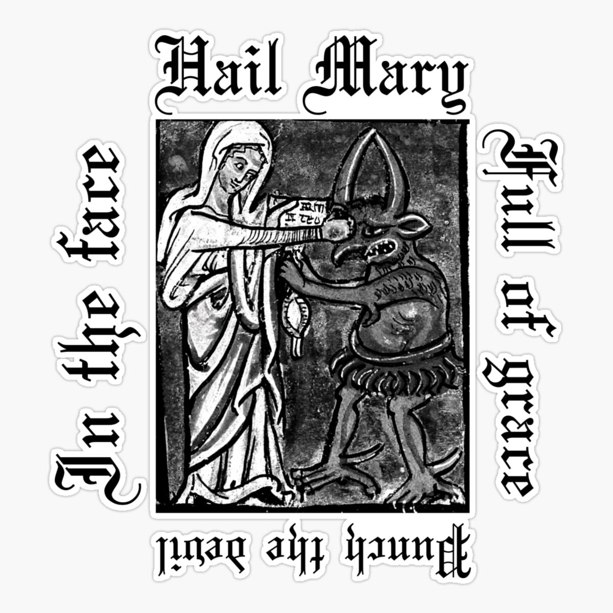 Onim Hail Mary Full Of Grace Punch The Devil In The Face Metal Hardcore ...