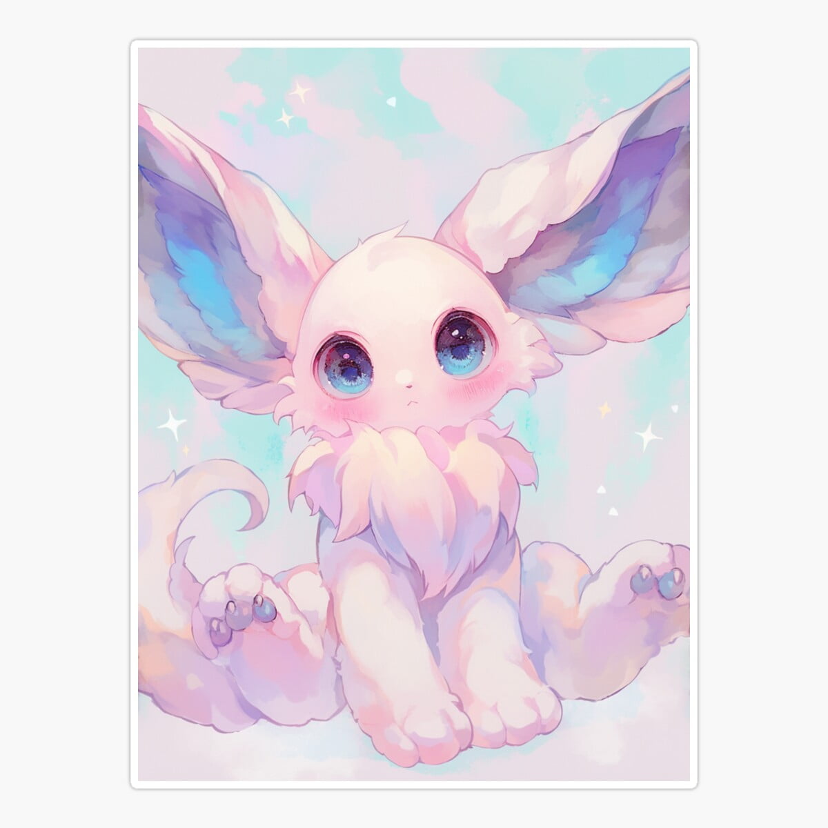 Onim Hairy Angel Sticker, Phone Decal Water Bottle Stickers Car Decals ...