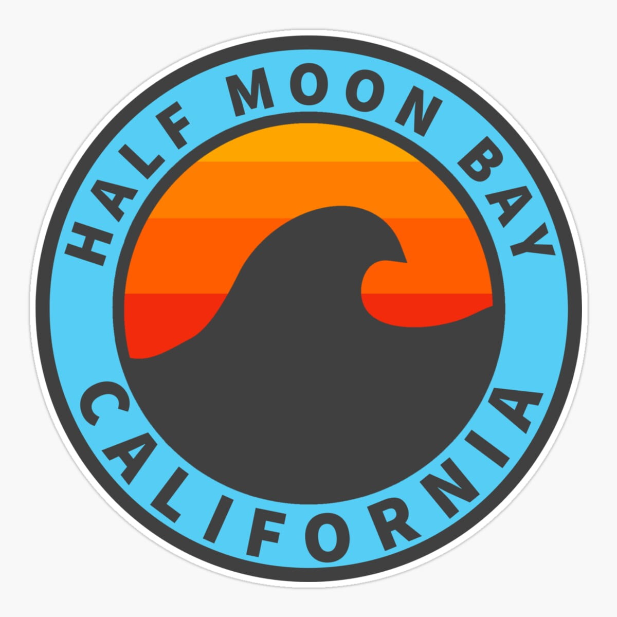 Onim Half Moon Bay California Vintage Retro Surf Usa Travel Vacation ...