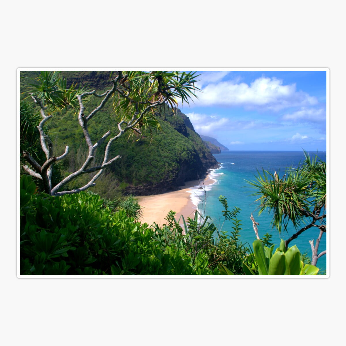 Onim Hanakapiai Beach Sticker, Phone Decal Water Bottle Stickers Car Decals, Funny Birthday Gift ...