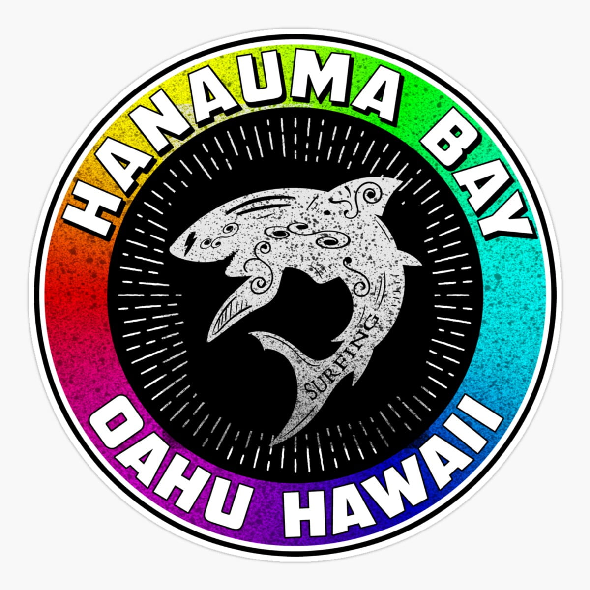 Onim Hanauma Bay Hawaii Snorkeling Beach Oahu Honolulu Sticker, Phone ...
