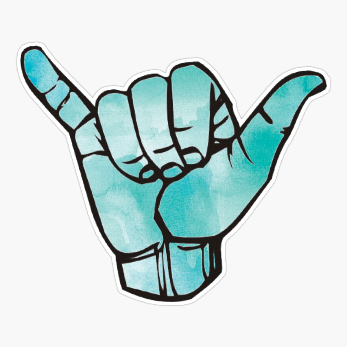 Onim Hang Loose Sticker, Phone Decal Water Bottle Stickers Car Decals ...