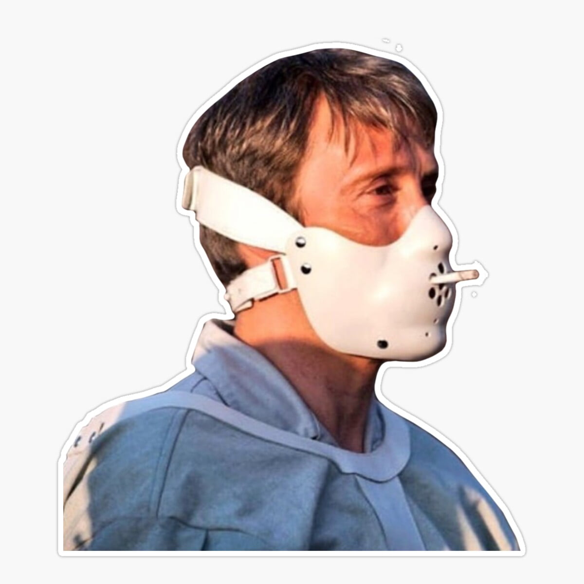 Onim Hannibal Lecter / Mads Mikkelsen Sticker, Phone Decal Water Bottle ...