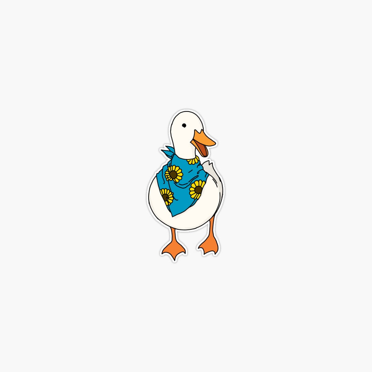 Onim Happy Duck Sticker - Walmart.com