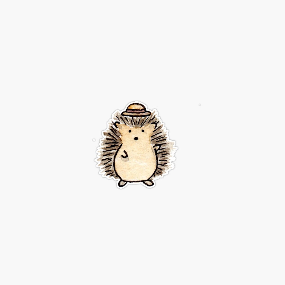 Onim Happy Hedgehog Sticker, Phone Decal Water Bottle Stickers Car ...