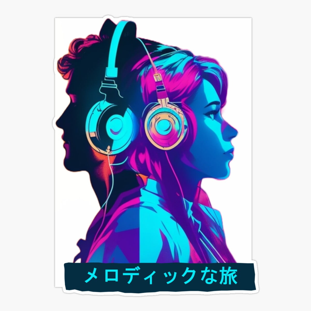 Onim Harmonious Musical Soundwaves: A Melodic Journey Sticker, Phone ...