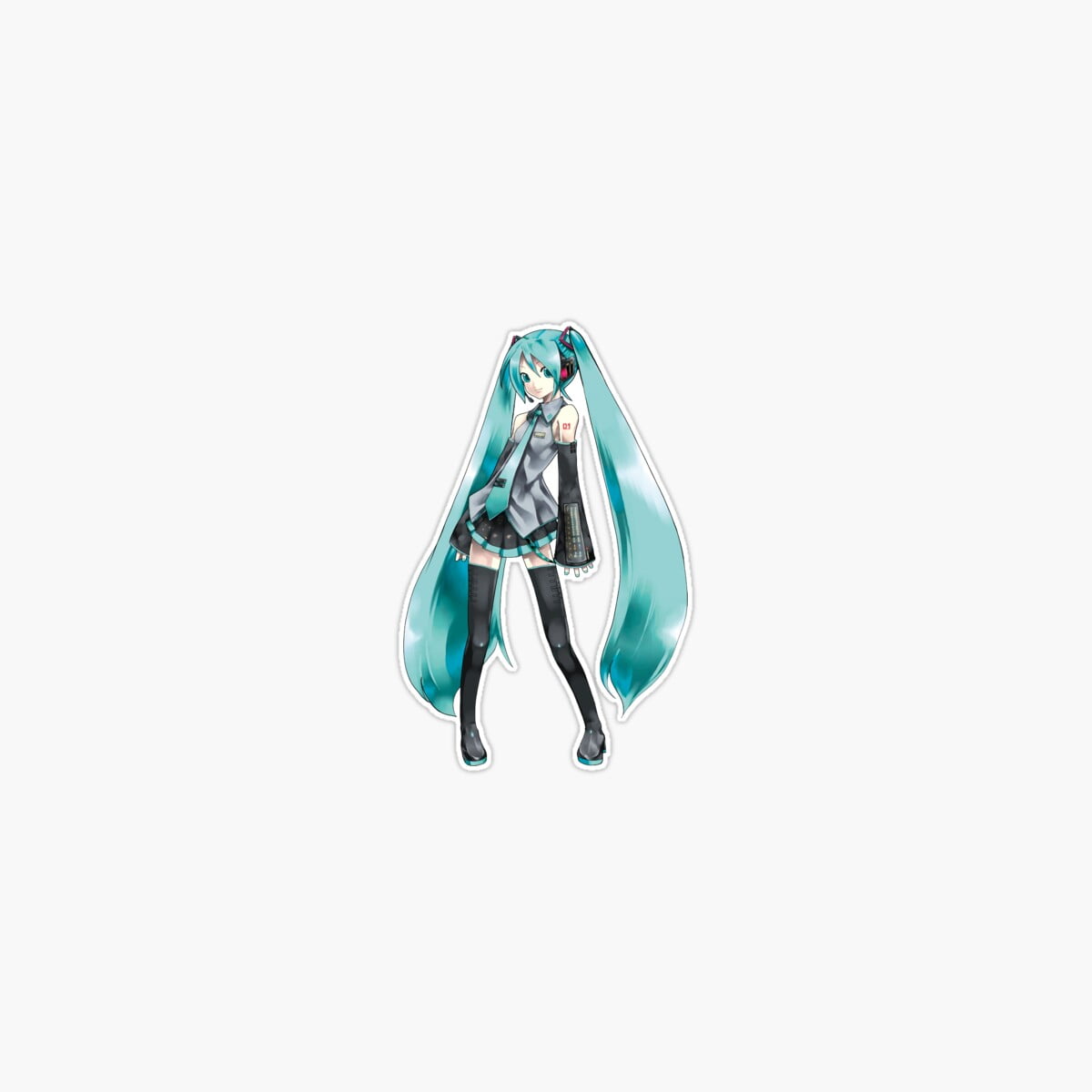 Onim Hatsune Miku Vocaloid Sticker, Phone Decal Water Bottle Stickers ...