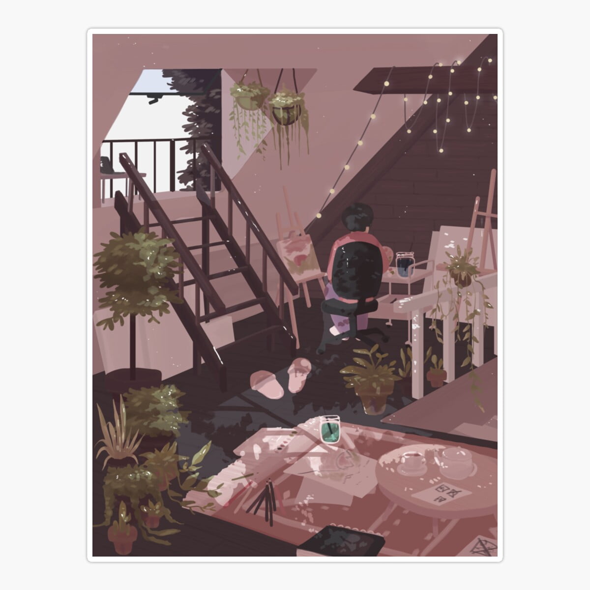 Onim Haunted, Windy Sticker, Phone Decal Water Bottle Stickers Car ...