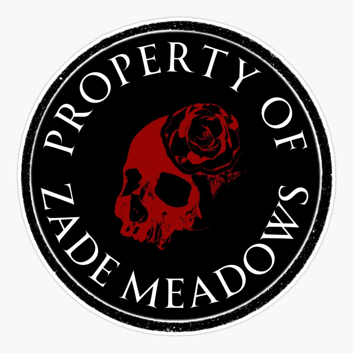 Onim Haunting Adeline - Property Of Zade Meadows Sticker, Phone Decal ...