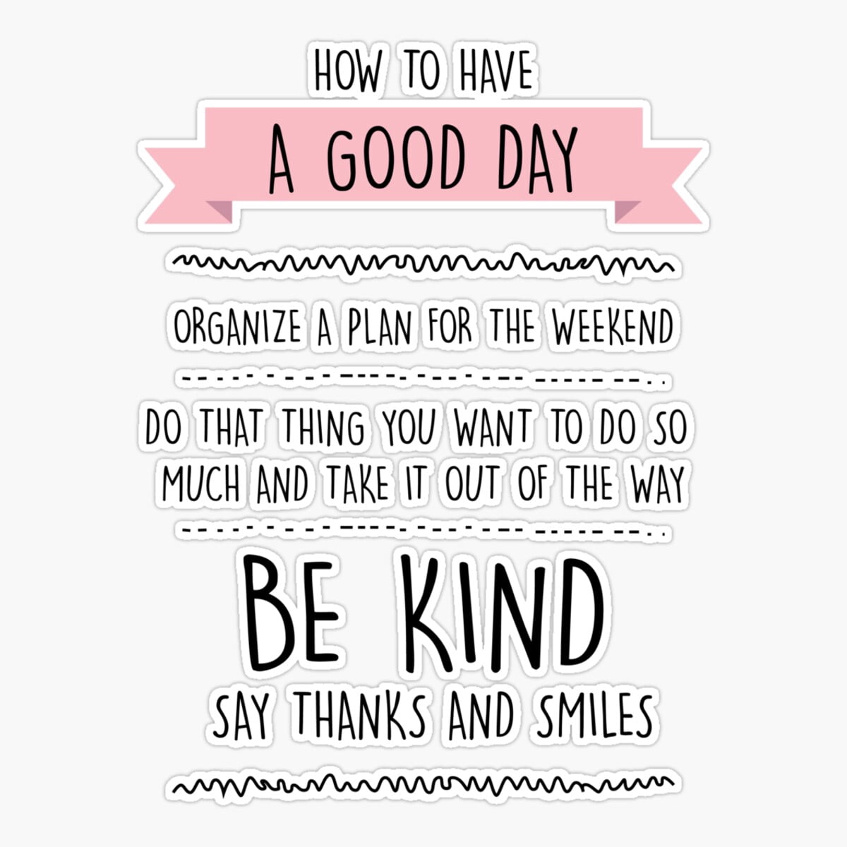 Onim Have A Good Day Sticker, Phone Decal Water Bottle Stickers Car ...