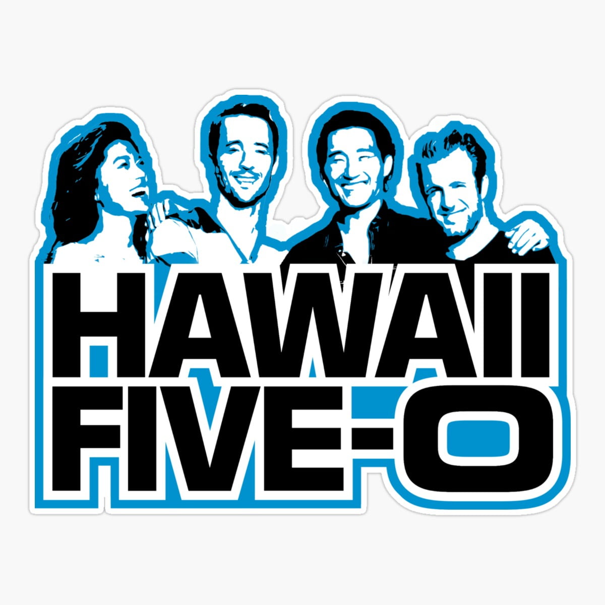 Onim Hawaii Five-O: Time Out Sticker, Phone Decal Water Bottle Stickers ...