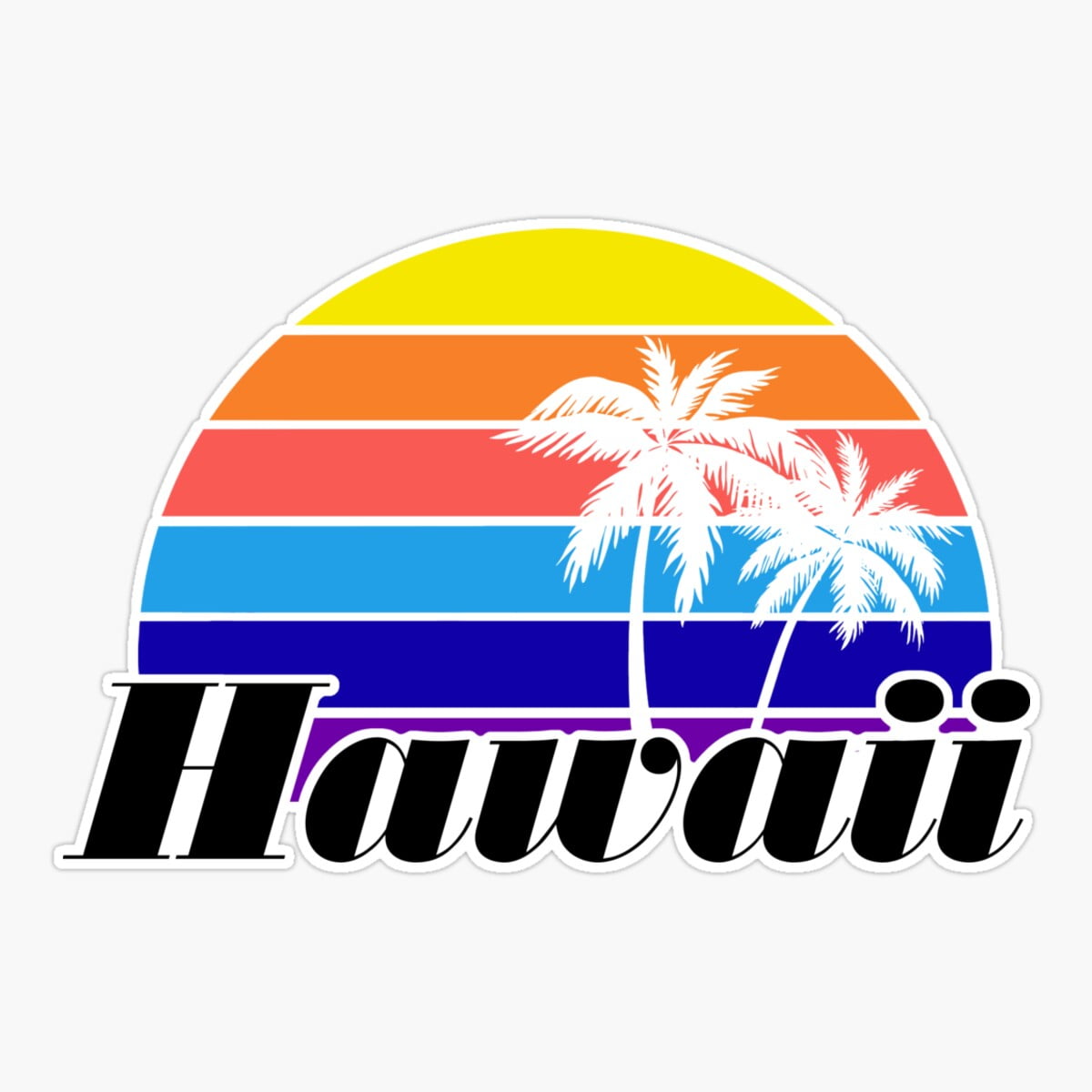 Onim Hawaii Sticker, Phone Decal Water Bottle Stickers Car Decals ...