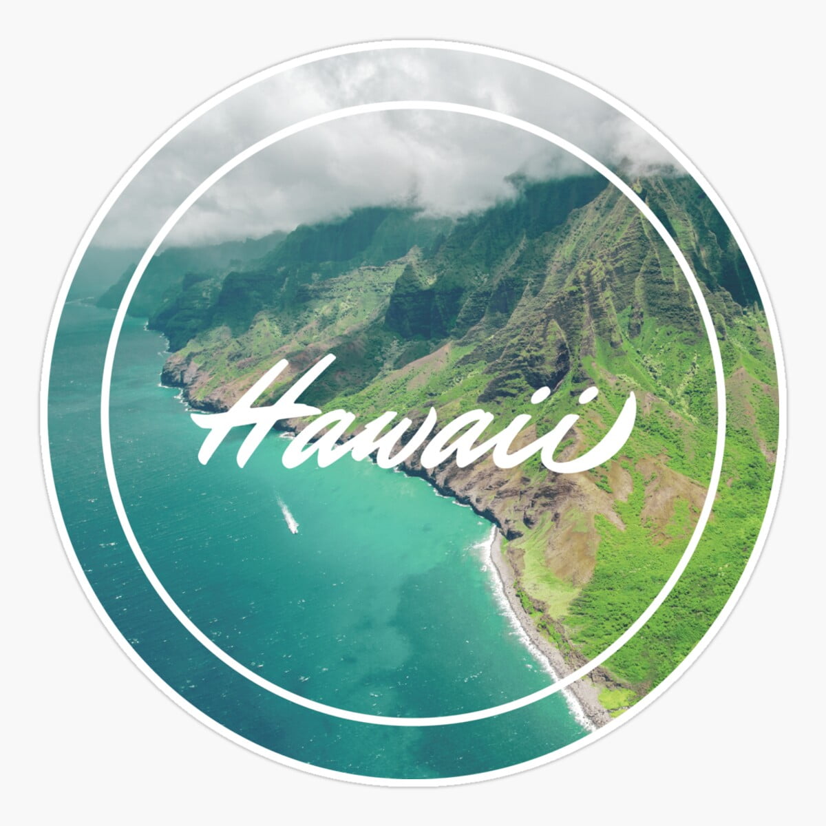 Onim Hawaii Sticker, Phone Decal Water Bottle Stickers Car Decals ...