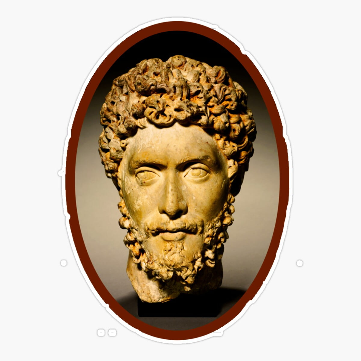 Onim Head Of A Noble Sticker, Phone Decal Water Bottle Stickers Car ...