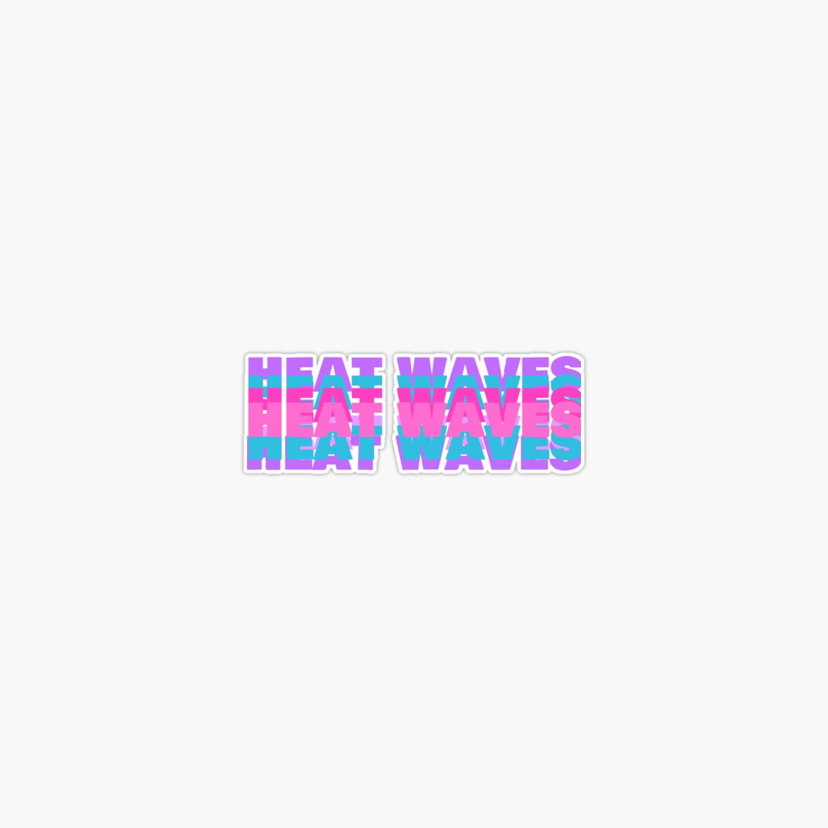 Onim Heat Waves Sticker - Walmart.com